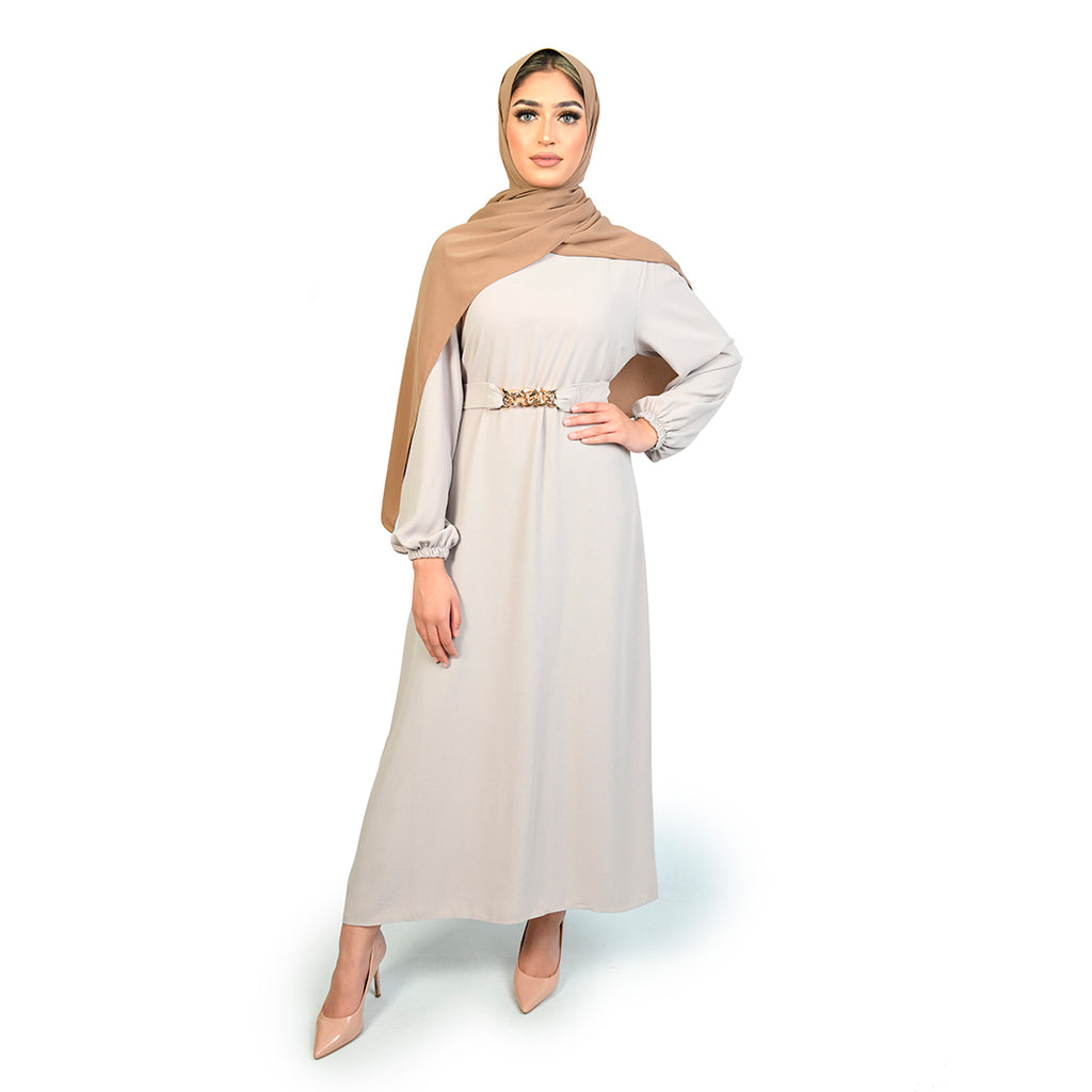 Aleena Gold Belted Maxi Stone | Anaya Clothing